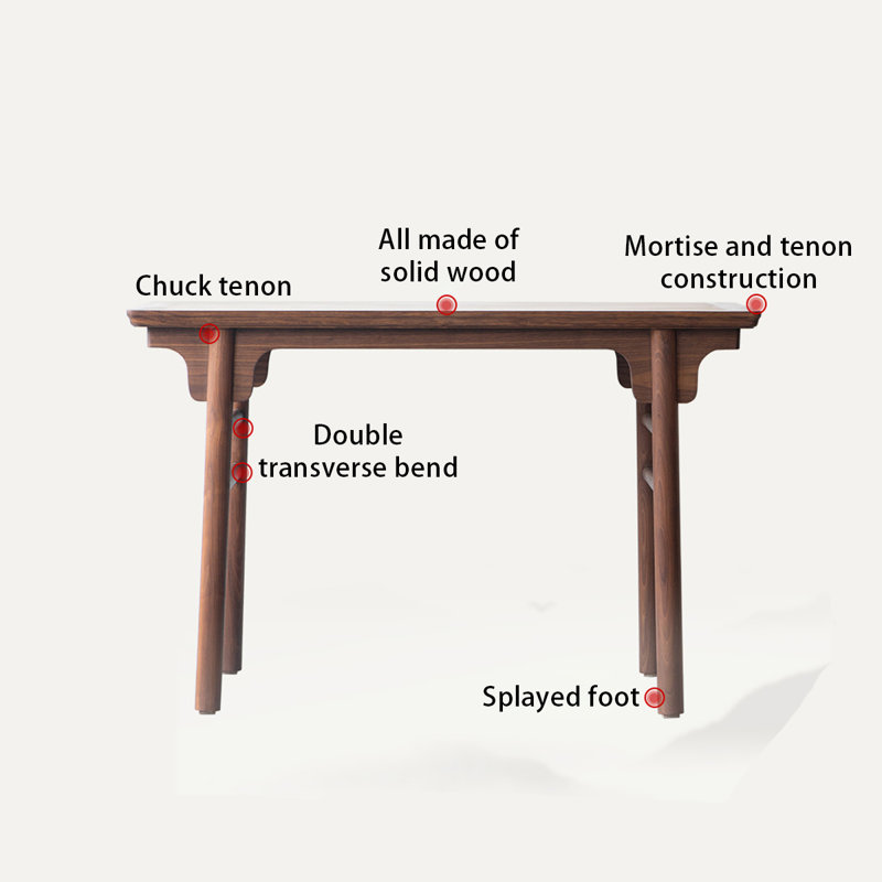 Rite Treasure 48.43" Brown Rectangular Solid Wood Console Table | Wayfair